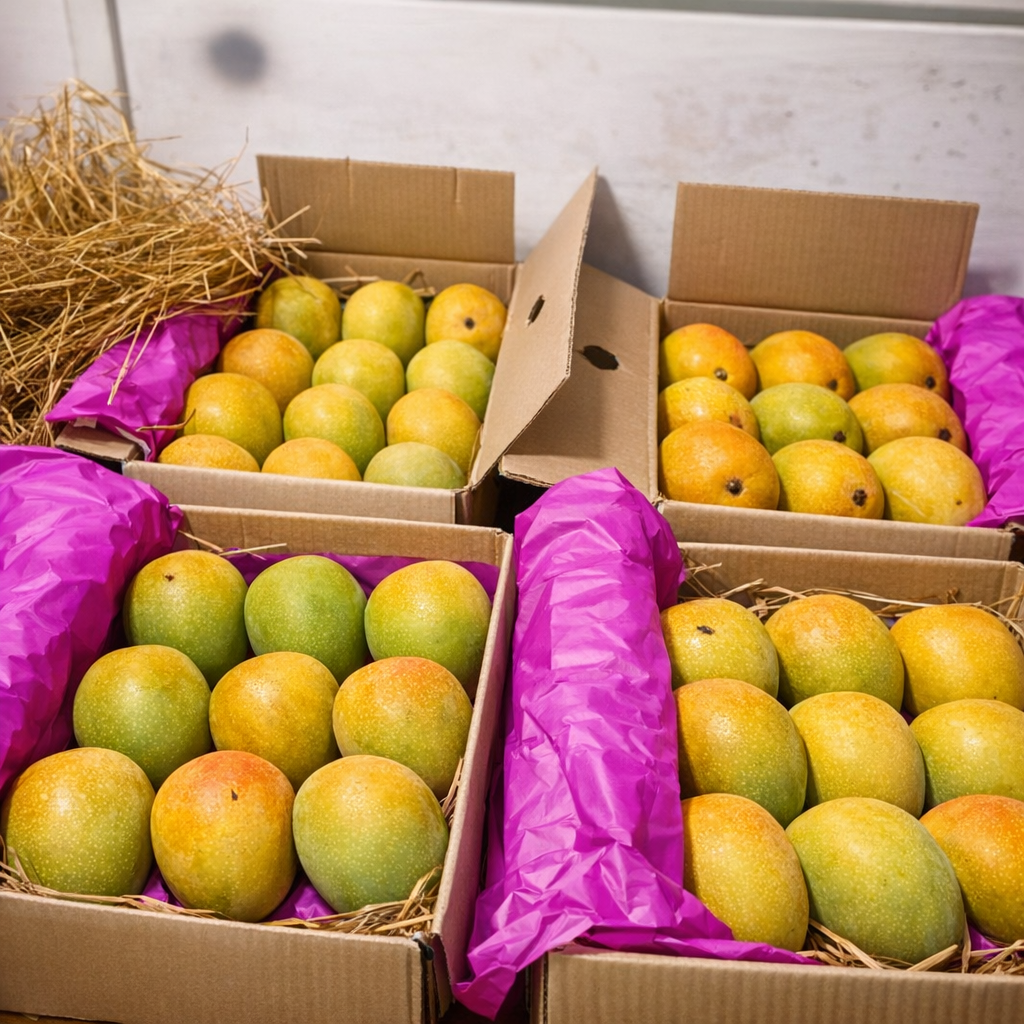 Ratnagiri Alphonso Mango – Ramakanth Farm – Naturally Ripened – 12 pcs ...